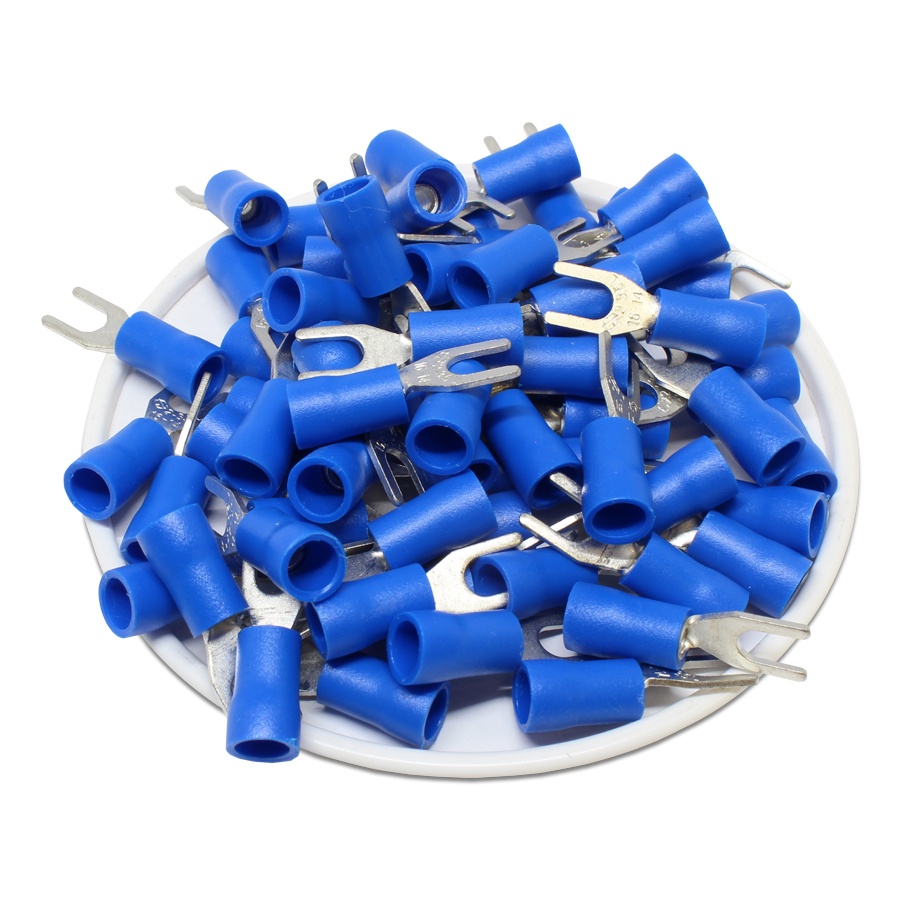 TLUG YF (แพค100ตัว) หางปลาแฉกหุ้มฉนวน 1.5 2.5 4 6 ก้ามปู | Shopee Thailand