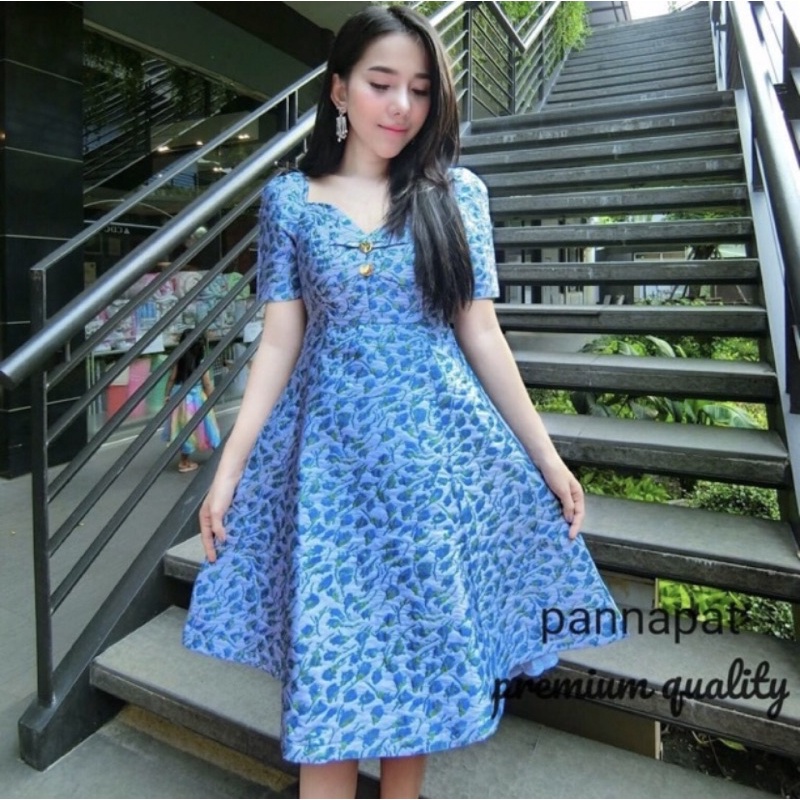 Dress เดรสงานป้าย Pannapat (พรรณภัทร) ใส่ออกงานได้ | Shopee Thailand