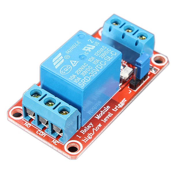 ร้านในไทย 5V 12V 1-Ch Relay Module L/H Trigger 10A 250VAC with LED ...