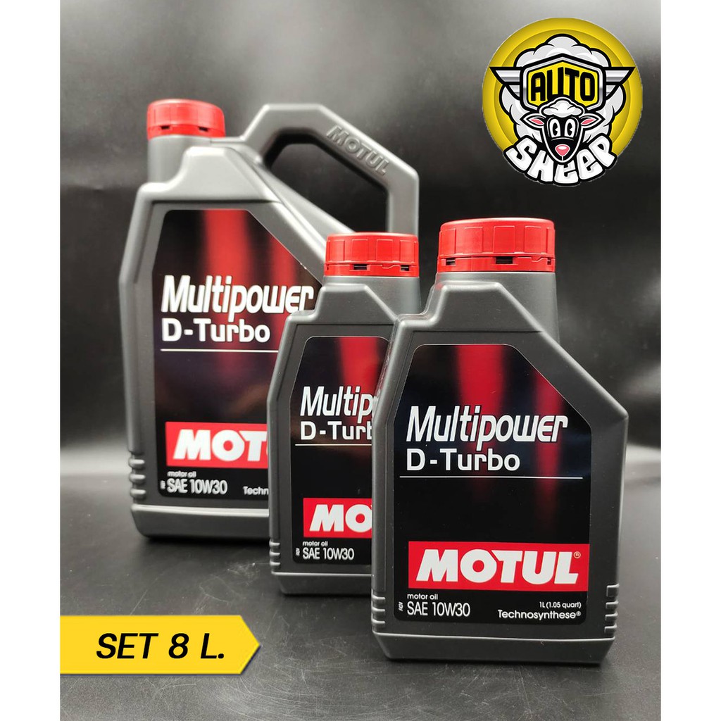 น้ำมันเครื่อง MOTUL Multi Power D-Turbo 10W30 ชุดเซต 8 ลิตร ...
