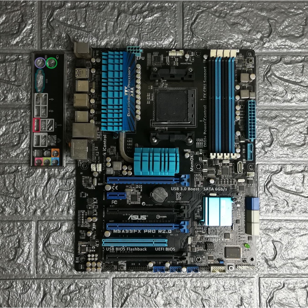 ⚡️เมนบอร์ด ASUS M5A99FX PRO R2.0 Socket AM3+ มีฝาหลัง ฟรี Speakerเมน ...