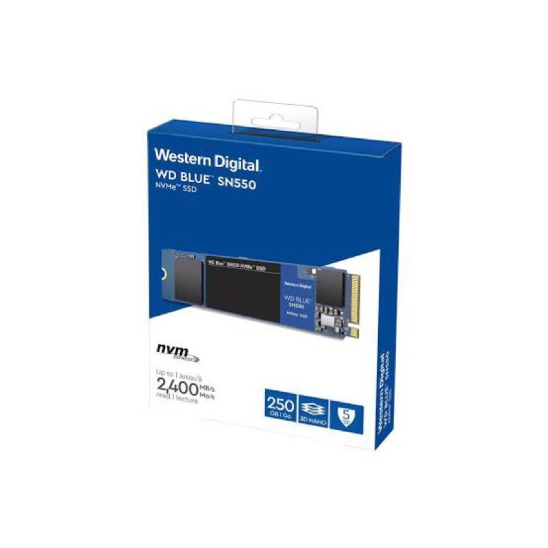 WD Blue SN550 250GB NVMe SSD M.2 2280 (5-Y) | Shopee Thailand
