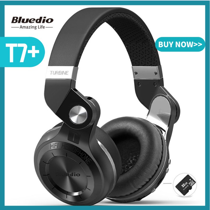 Bluedio T7 + หูฟังบลูทู ธ ชุดหูฟังไร้สายตัดเสียงรบกวนที่ผู้ใช้กำหนดโดย ...