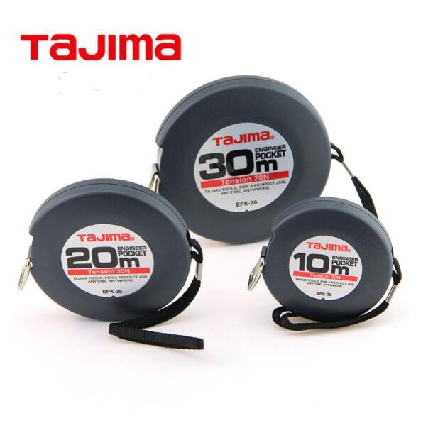 TAJIMA high precision portable long steel tape measure 10M 20M 30M tape measure | Shopee Thailand