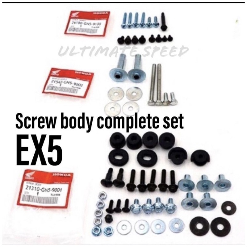 Ex5/ex5 dream FULL set สกรูบอดี้สูท ครบชุด [HONDA] ชุดบอดี้สครู ex5 ex5 dream | Shopee Thailand