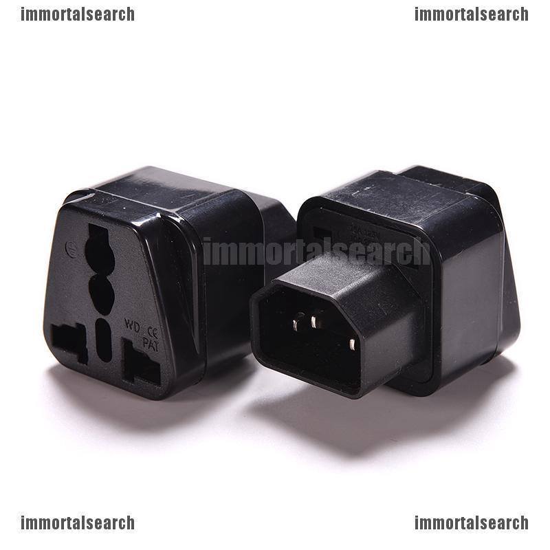 【ICE】 Power Adapter Converter of Black Female Socket To Pro IEC 320 PDU ...