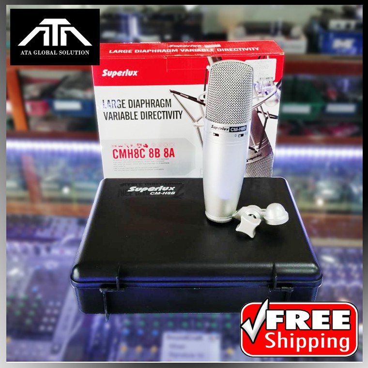 SUPERLUX CM-H8B ไมค์สตูดิโอ H8B ไมค์ห้องอัด ไมค์อัดเสียง ซูปเปอร์ลักค์ | Shopee Thailand