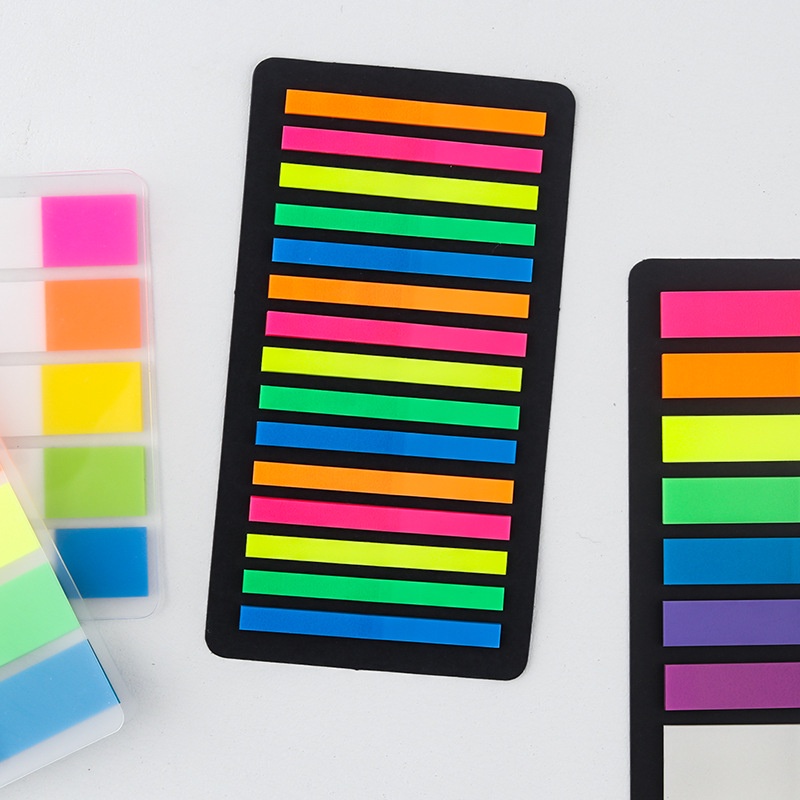 Penlab 1pcs Translucence สี Sticky Memo PET Fluorescent Notes Pad กาว ...