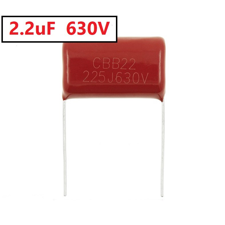 2.2uF 630V Capacitor CBB22 225j630V 2200NF Metallized Polypropylene ...