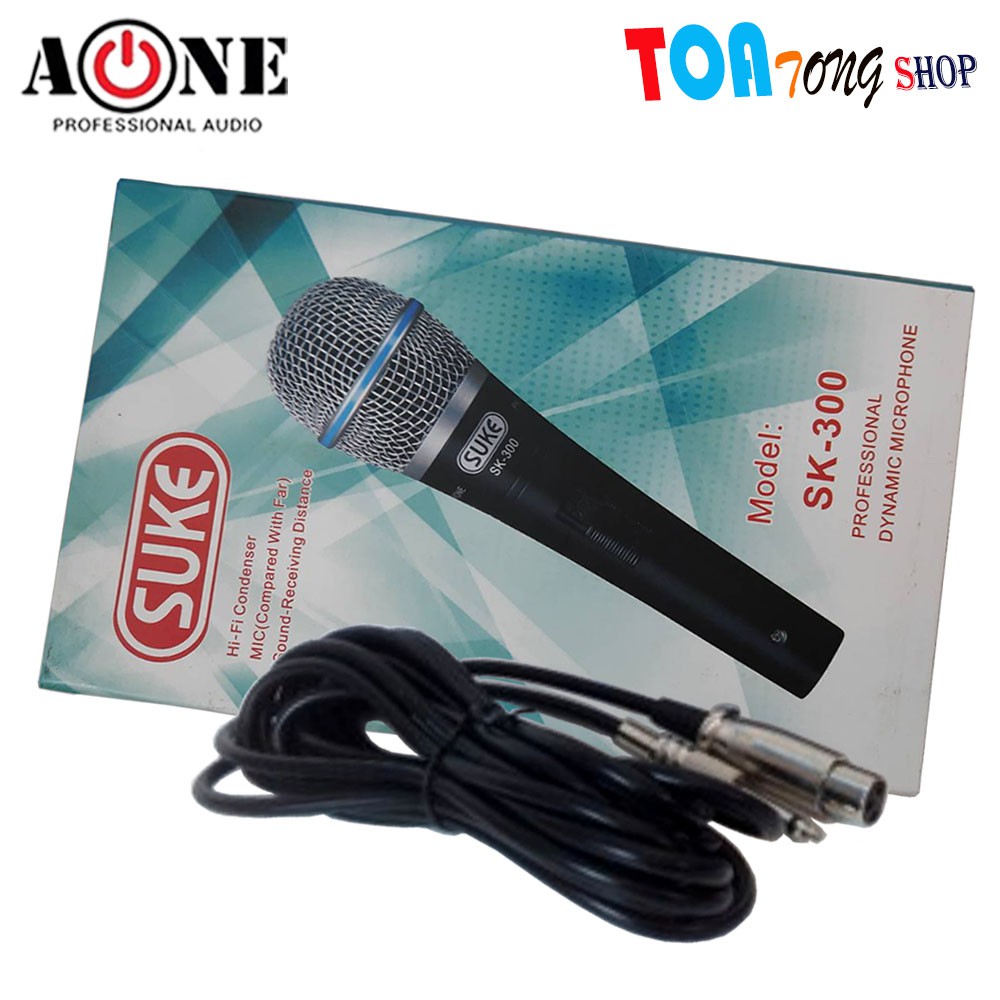 SUKE ไมค์โครโฟน Condenser แบบสาย มีฟองน้ำครอบไมค์ เสียงดีเป็นที่นิยม รุ่น SK-300 | Shopee Thailand