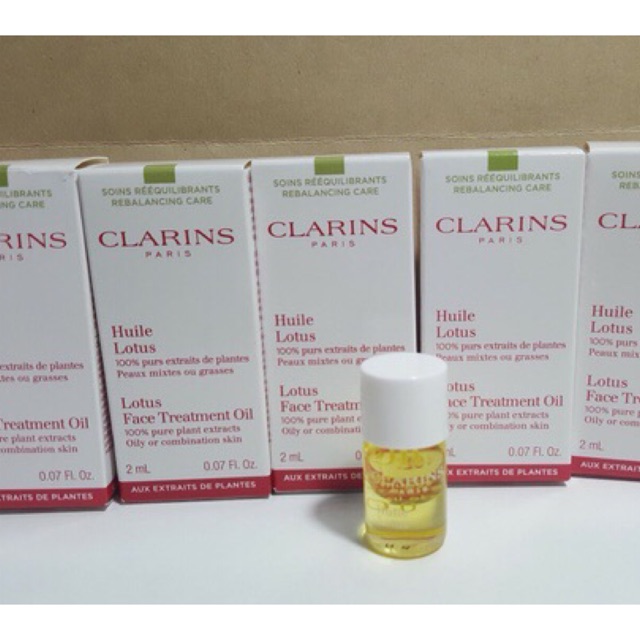 CLARINS Lotus Face Treatment Oil ขนาด 2ml. | Shopee Thailand