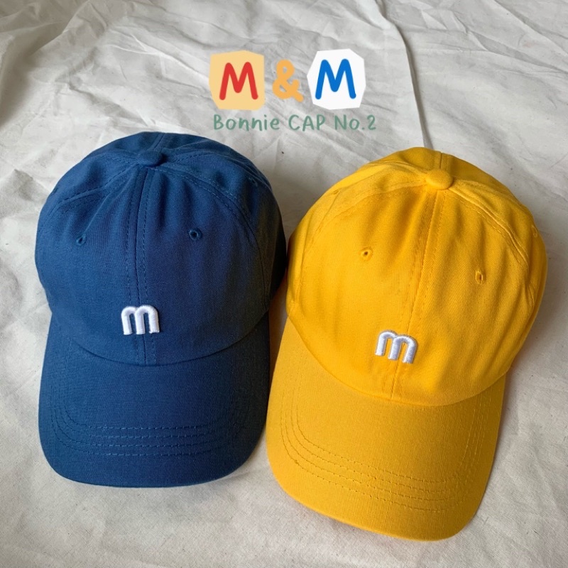 Bonnie Goods|M&M CAPหมวกปักลายตัวเอ็ม | Shopee Thailand