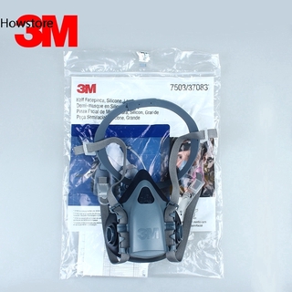 Original 3M 7502 silicon Respirators Mask 7501 7502 silicon half-face ...