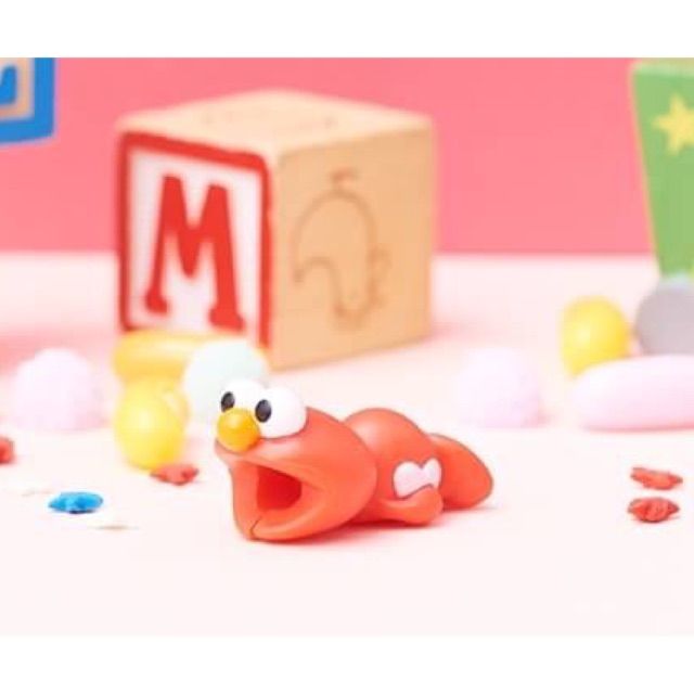 ตัวถนอมสายชาร์จ Cable Bite กันสายหัก จากเรื่อง Sesame Street Elmo ...
