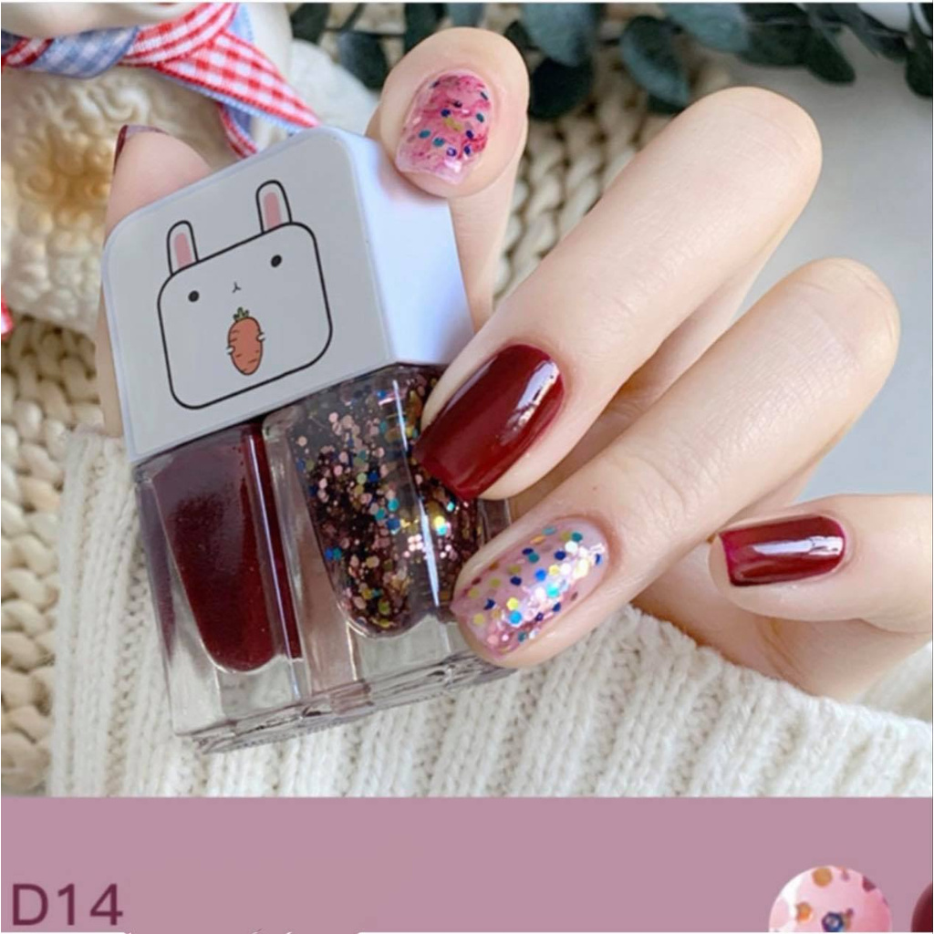 สีทาเล็บ 2in1 D14 Wild Loli | Shopee Thailand