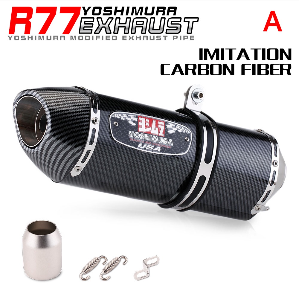 Yoshimura R77S ท่อไอเสียคาร์บอนไฟเบอร์ ดัดแปลง สําหรับรถจักรยานยนต์ GSX250R Spring Breeze 250SR ...