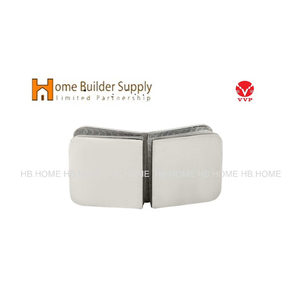 VVP รุ่น GC-505-PS ตัวหนีบกระจกห้องน้ำ วีวีพี (เจาะกระจก) สีสแตนเลสเงา ทำมุม 135องศา | Shopee ...