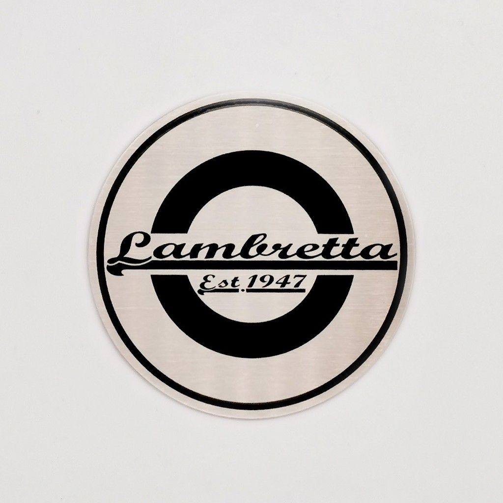 LOGO เพลท วงกลม Lambretta-Est.1947 | Shopee Thailand