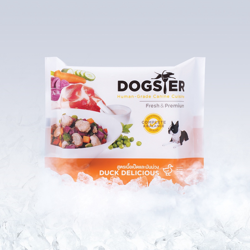 DOGSTER FRESH ด็อกส์เตอร์ เฟรช ขนาด120g. อาหารมื้อหลักสุนัข/อาหารสดแช่ ...