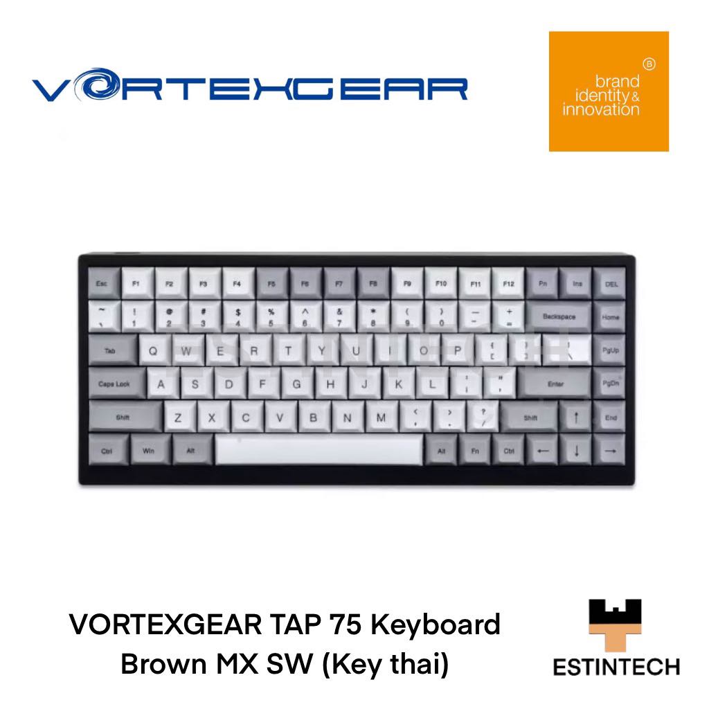 Keyboard (คีย์บอร์ด) Vortexgear TAP75 Brown MX Switch (Key thai) ของใหม่ประกัน 1ปี | Shopee Thailand