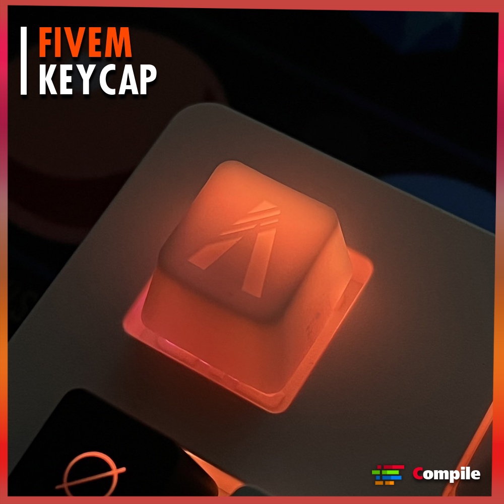 Fivem Custom Keycap ปุ่มคีย์บอร์ดแสงลอด วัสดุแข็งแรง (อ่านรายละเอียด ...