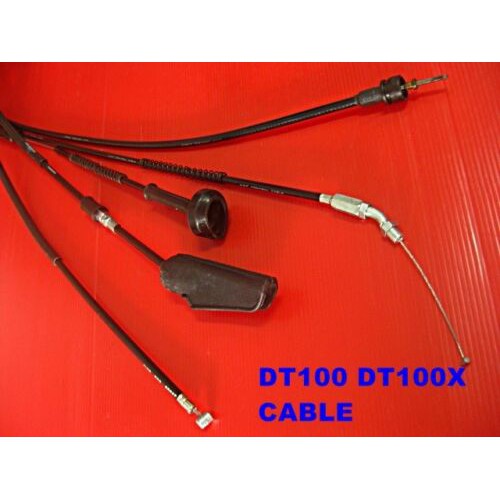 CABLE SET (4 PCS.) "BLACK" Fit For YAMAHA DT100 DT100X // สายเบรคสาย ...