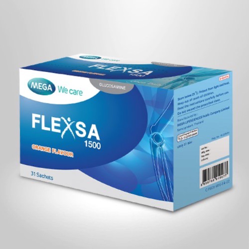 FLEXSA(GLUCOSAMINE) ลดปวดเข่า ช่วยหล่อลื่นข้อเข่า ข้อต่อต่างๆ | Shopee ...