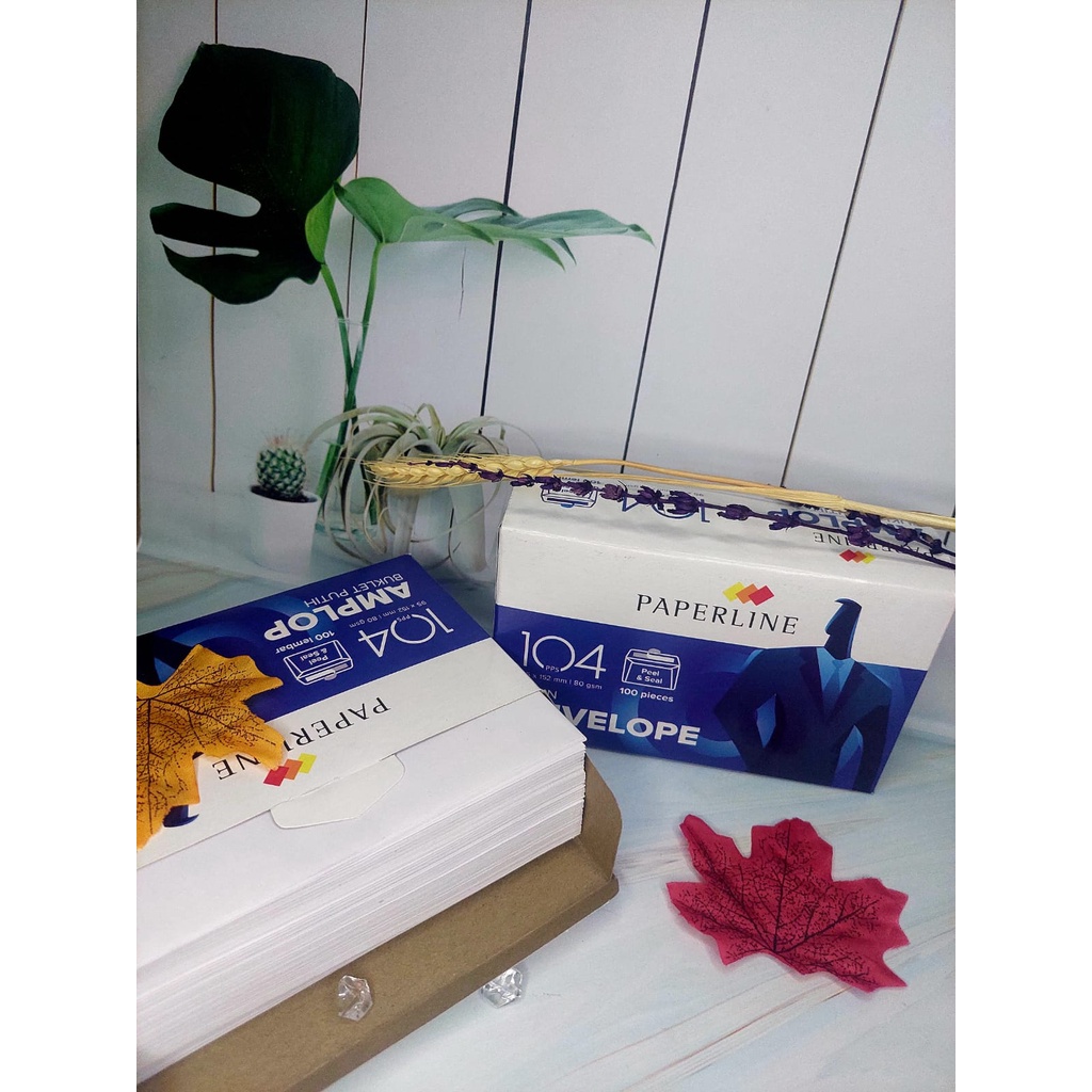 Putih Plain WHITE PAPERLINE ENVELOPE NO.104 / BOWO ENVELOPE + ADHESIVE ...