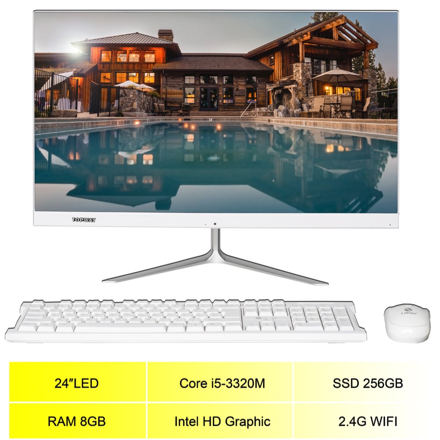 Hot Sale 24 "All-in-One PC และ Desktop สำหรับการใช้งานเชิงพาณิชย์ ...
