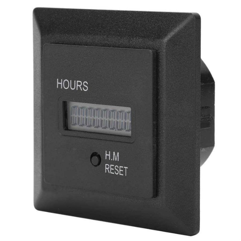 HM-1R Digital Hours Meter 100-240Vac ตัวนับชั่วโมงการทำงาน 0-999999.59H | Shopee Thailand
