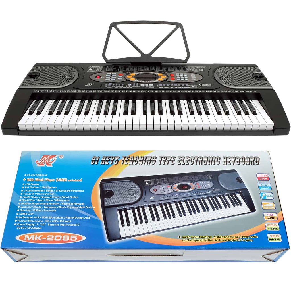 🎥 คีย์บอร์ดไฟฟ้า รุ่น MK-2085 / MK-2089 61 คีย์ (Electronic Keyboard ...