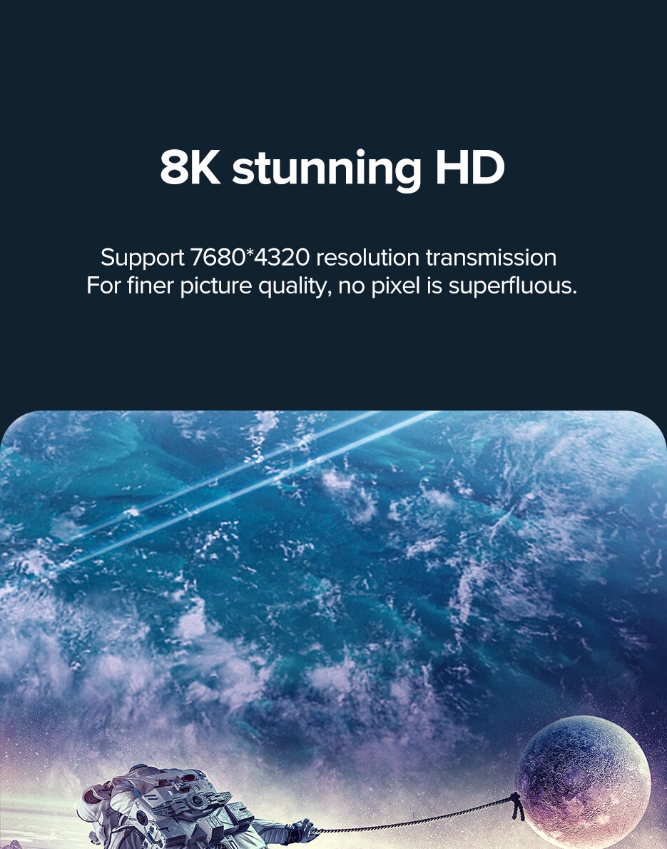 Llano สายเคเบิล Mini DP เป็น DP 1.4 240Hz 8K ความเร็วสูง DP เป็น DP ...