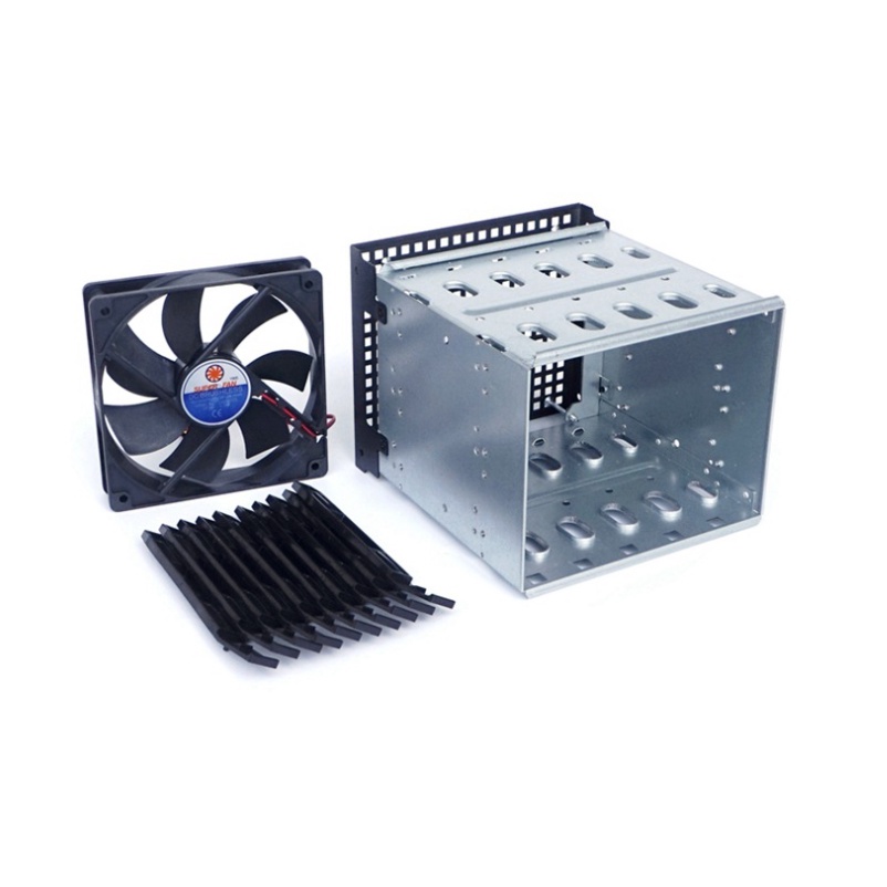 ถาดใส่ HDD 3.5" x 5 ตัว HDD Cage Tray NAS Rack Bay Caddy Hard Drive ...