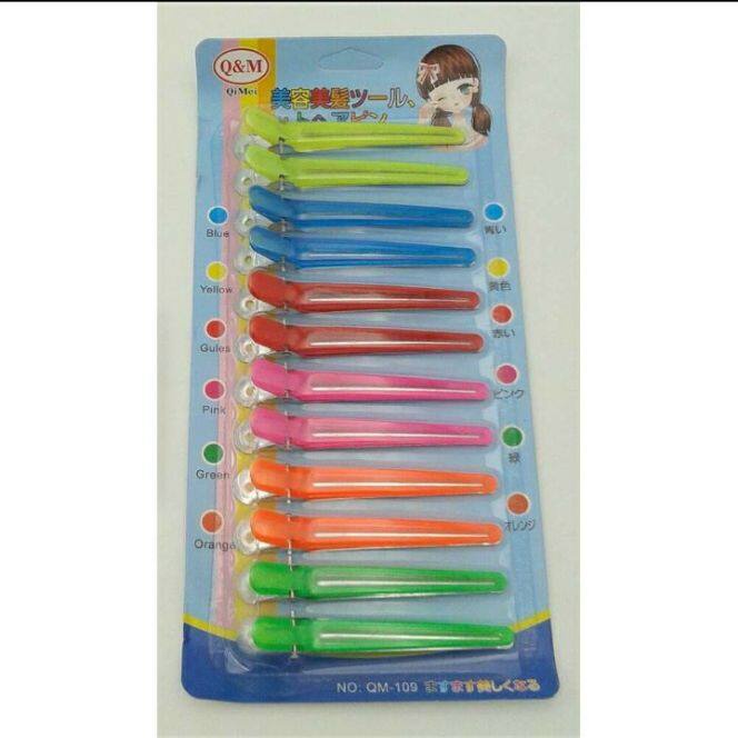 กิ๊บหนีบผม ปากเป็ด 12 ชิ้น คละสี Shopee Thailand