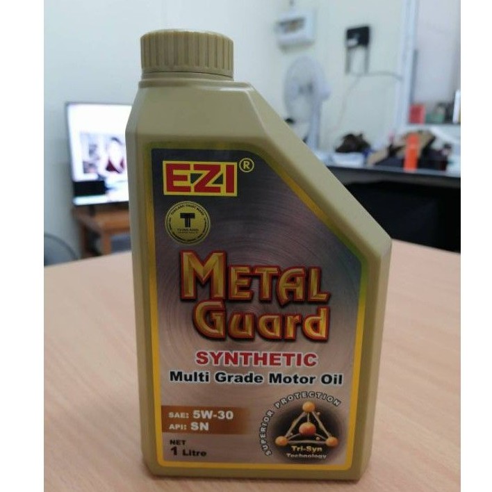 Ezi Metal Guard 5W-30 สีทอง ขนาด 1 ลิตร | Shopee Thailand