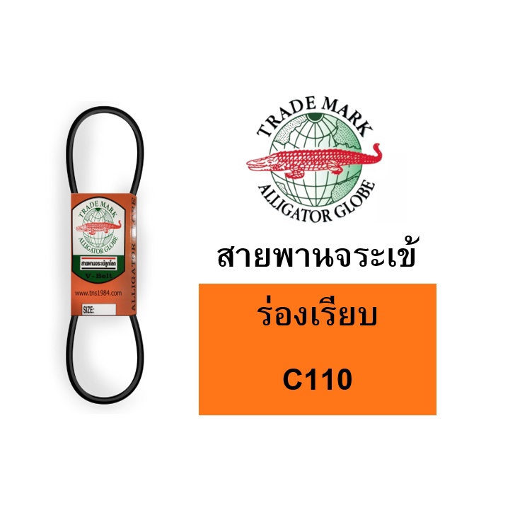 สายพาน จระเข้ลูกโลก C ร่องเรียบ ของแท้ C101 C102 C103 C104 C105 C106 C107 C108 C109 C110 ...