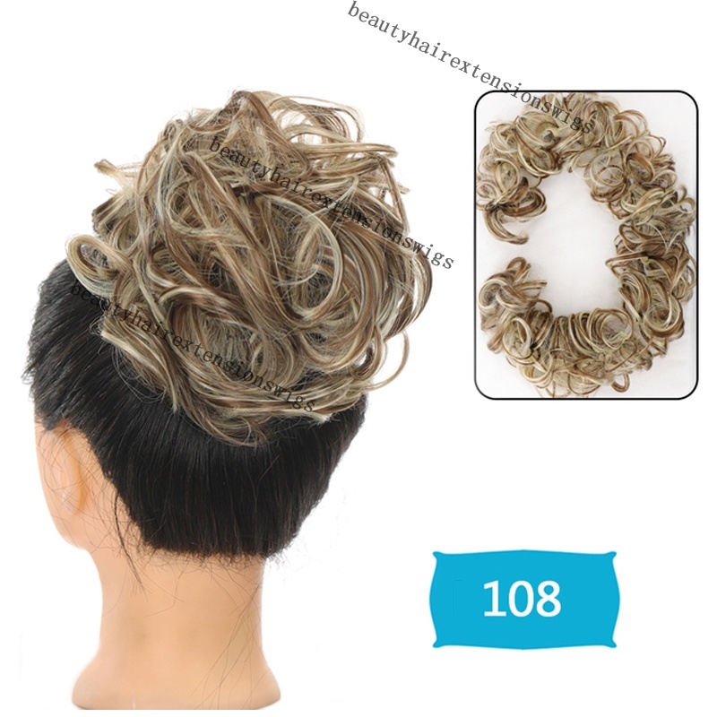 ขนมปังโดนัทสังเคราะห ์ | Messy Hair Bun, Crinkle Hair Bun, ยางคาดผม ...