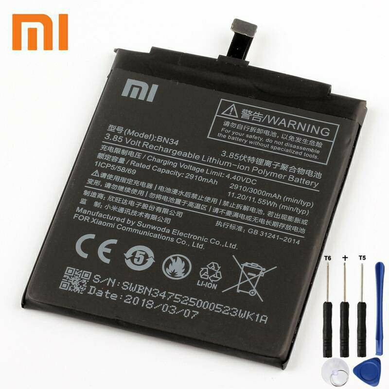 แบตเตอ Xiaomi Redmi 5A BN34 3000mAh ส่งจาก กทม | Shopee Thailand