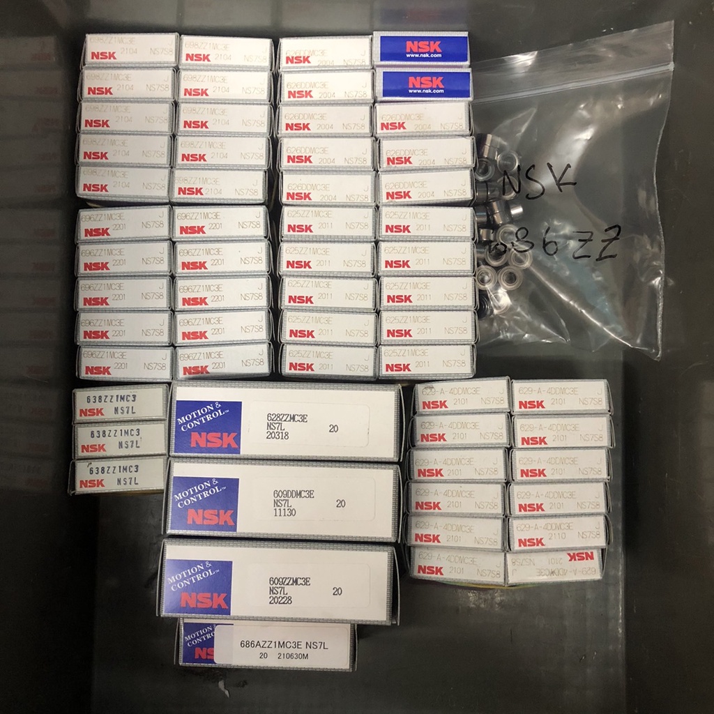NSK แท้ 625zz 626zz 629DD 628ZZ 609ZZ 686ZZ 696ZZ 638ZZ ตลับลูกปืนจิ๋ว ...