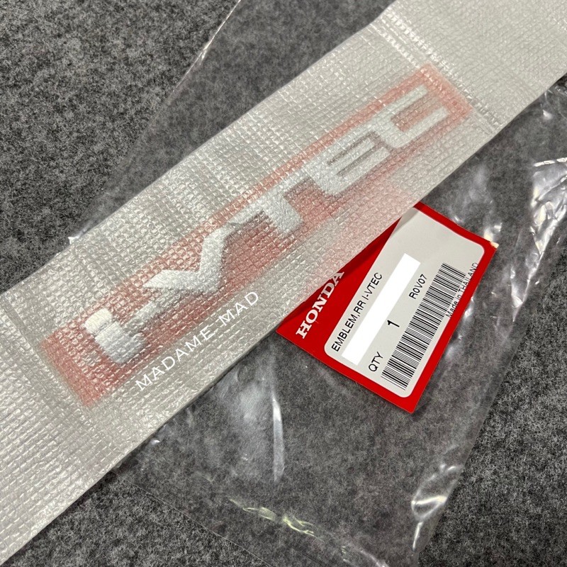แท้ศูนย์ 💯% โลโก้ i-VTEC Civic FC ขนาด 15x2cm (AOR-75725-TEA-T01 ...