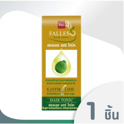 FALLES Hair Tonic แฮร์โทนิค ฟอลเลส ลดปัญหาผมขาดหลุดร่วง 90 มล. 1 ขวด ...
