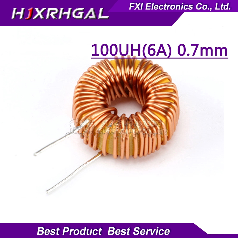 10pcs Naked 100uh 6a Toroid Inductor Winding Magnetic Inductance