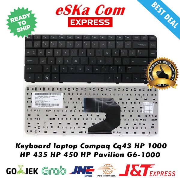 คีย์บอร์ดแล็ปท็อป Compaq Cq43 HP 1000 HP 435 HP 450 HP Pavilion G6-1000 ...