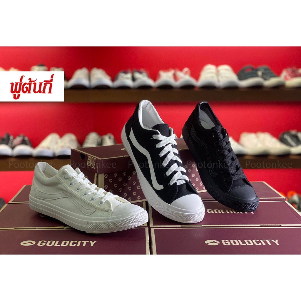 Gold City NO502 โกลด์ซิตี้ Gold WAVE รองเท้าผ้าใบแฟชั่น Size 37-45 พร้อมส่ง | Shopee Thailand