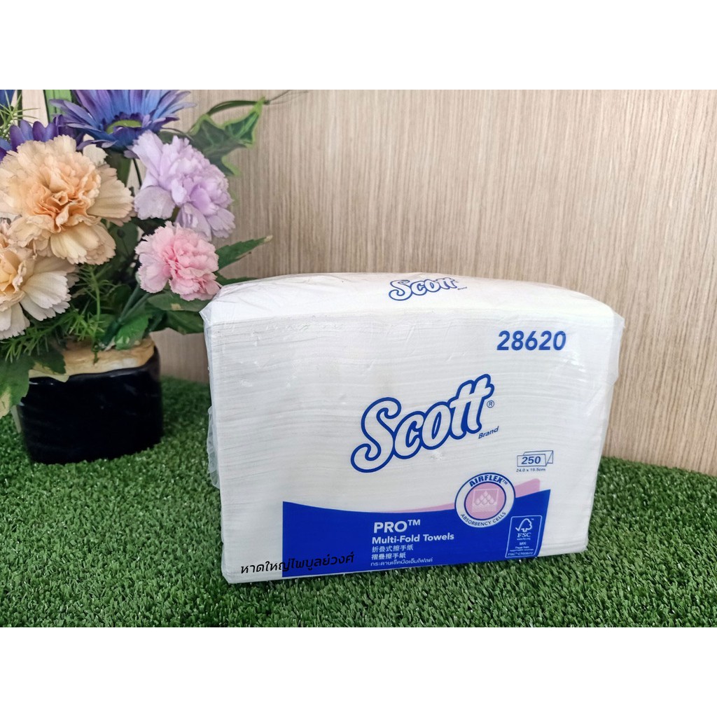 กระดาษเช็ดมือรุ่น 28620 *5 ห่อ* SCOTT M-Fold Towels ® AIRFLEX | Shopee ...