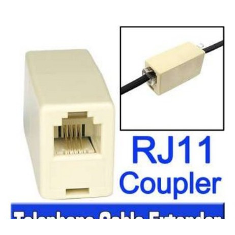 หัวต่อโทรศัพท์ RJ11 6P 4C Telephone Straight Coupler, Telephone Cable ...