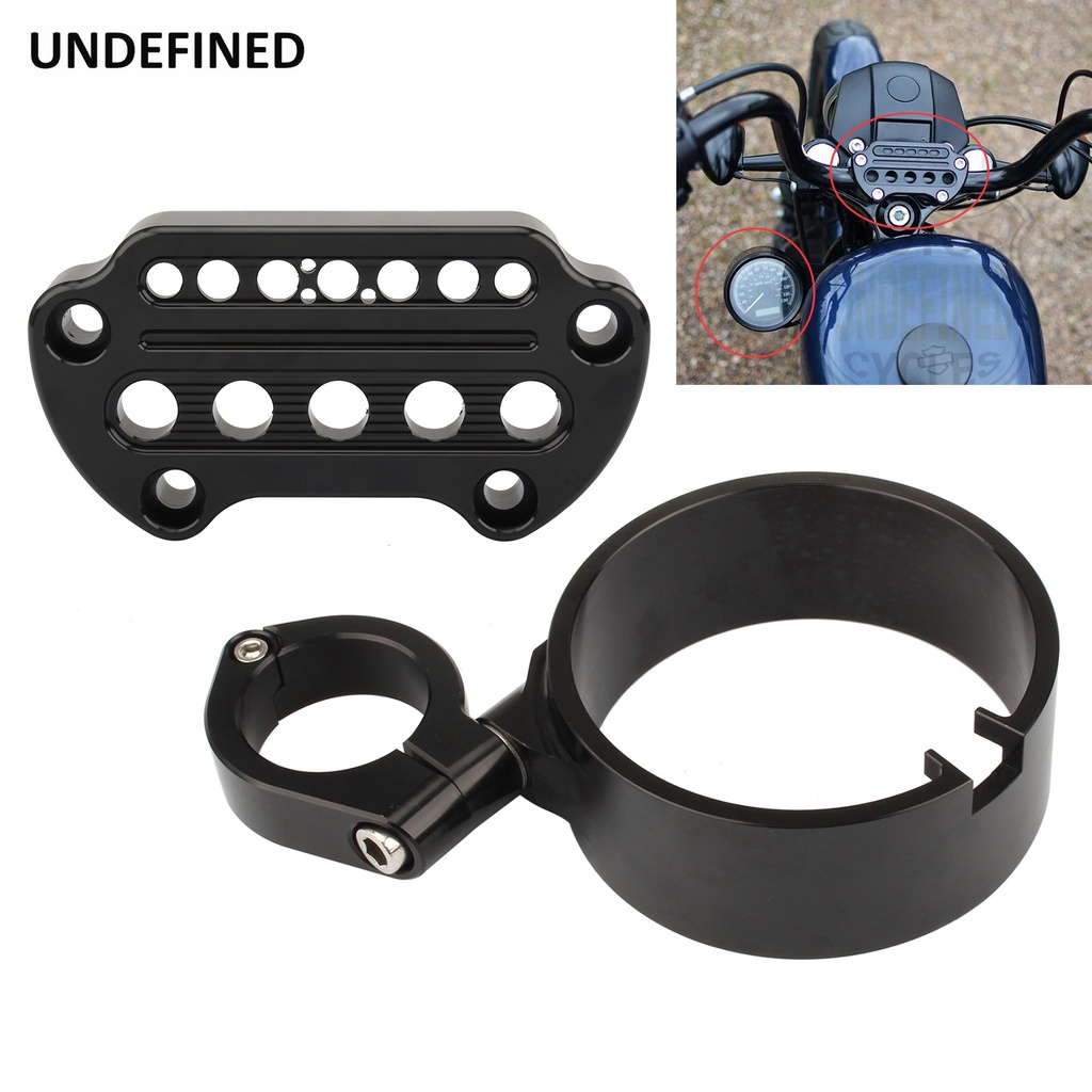 Motorcycle Side Mount Instrument Bracket Speedometer Relocation Cover ...