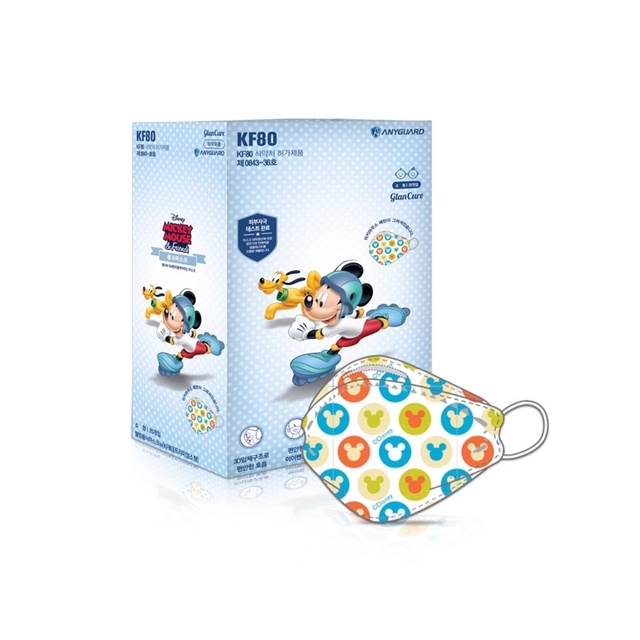 แมสเด็กกจากเกาหลี ลายมิกกี้เม้า จากแบรนด์ Anygard รุ่นนี้เป็น KF80 1 แพค มี5 ชิ้น | Shopee Thailand