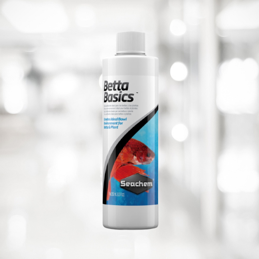 Seachem Betta Basics™ ร้างสภาพแวดล้อมที่เหมาะสมทั้งพืชและสัตว์ออกแบบมาเพื่อปลากัด (60 mL ...