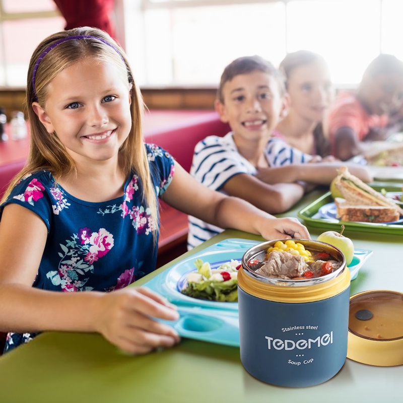 Mini Thermal Lunch Box for kids Stainless Steel Vaccum Cup Soup Cup ...